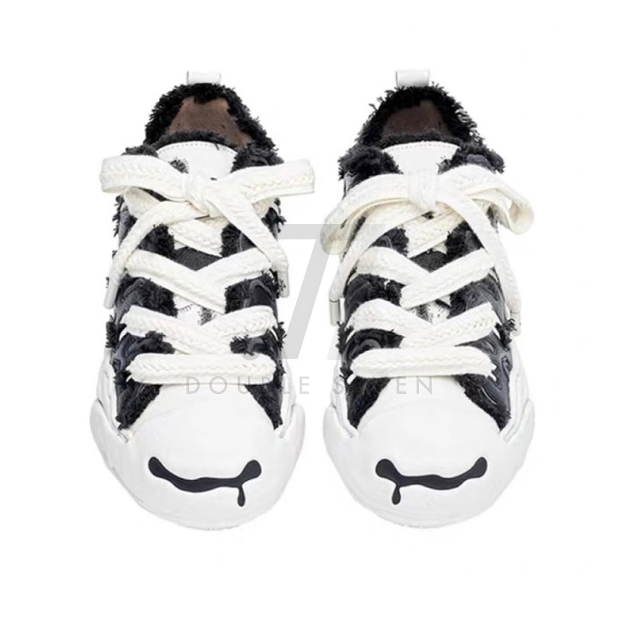 H52 Canvas Low Top Black Shoes (Preorder) – Double 7 Official