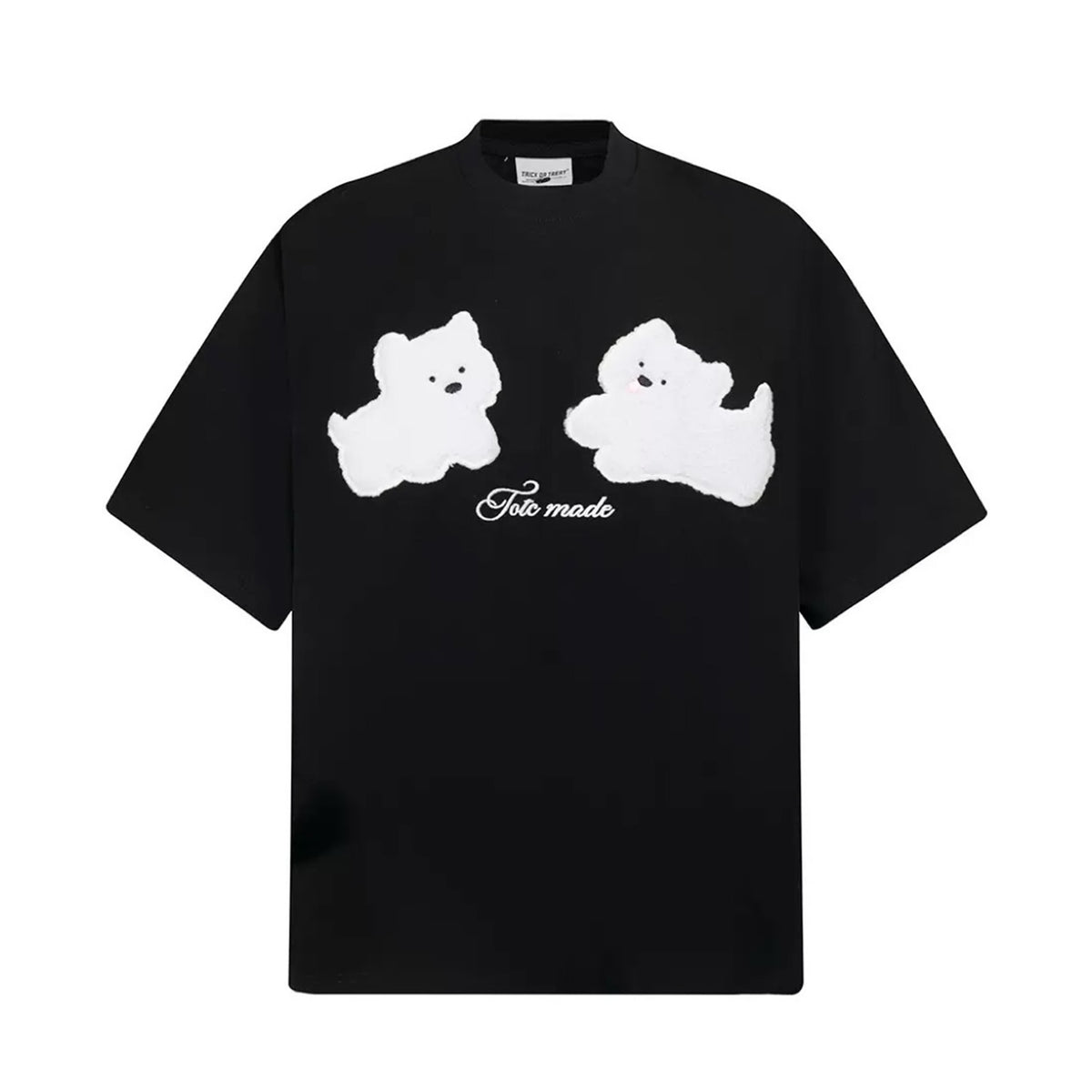 Toto Made Retro Puppy Embroidered T-Shirt – Double 7 Official