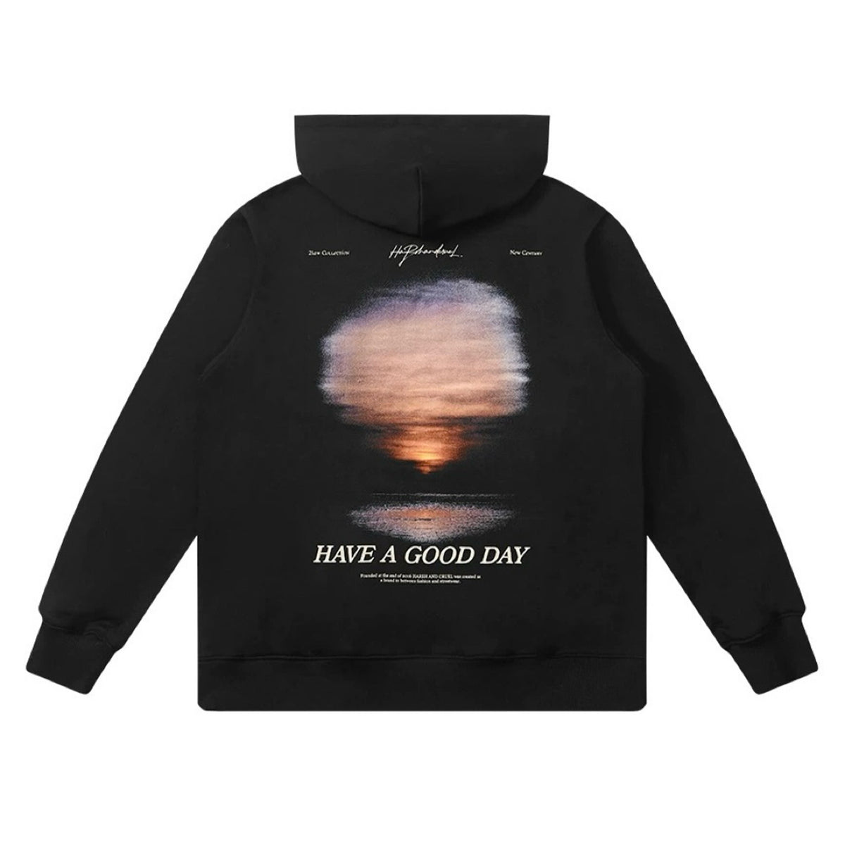 Harsh & Cruel Sunset Graphic Oversized Hoodie – Double 7 Official