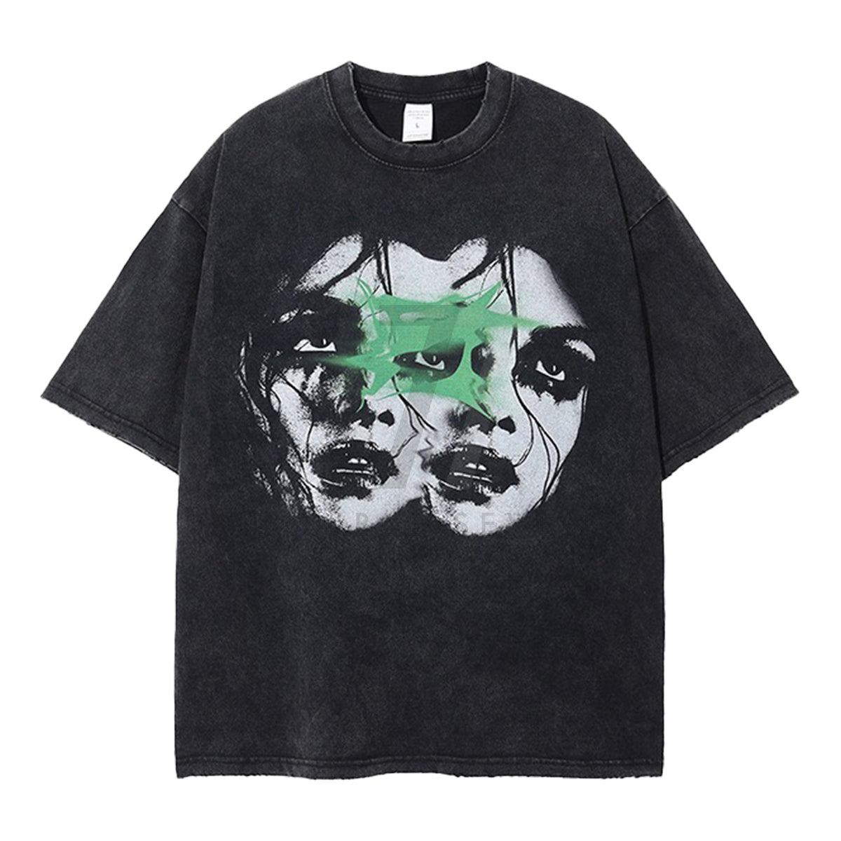 Thriller Two-Faced Oversized Washed Tee (Preorder) – Double 7 Official