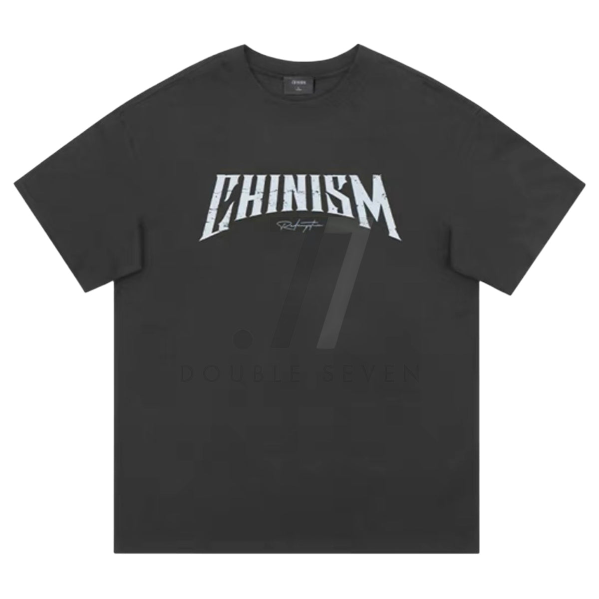 Chinism Retro Mottled Logo Tee – Double 7 Official