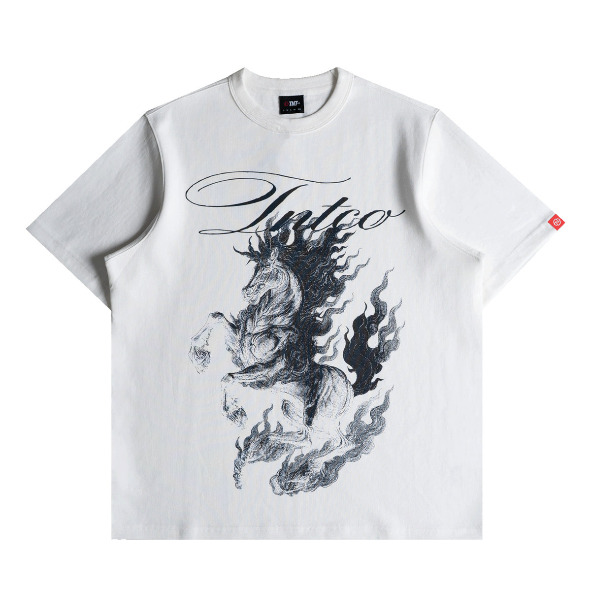 TNTCO Roaring Horse Tee (White) – Double 7 Official