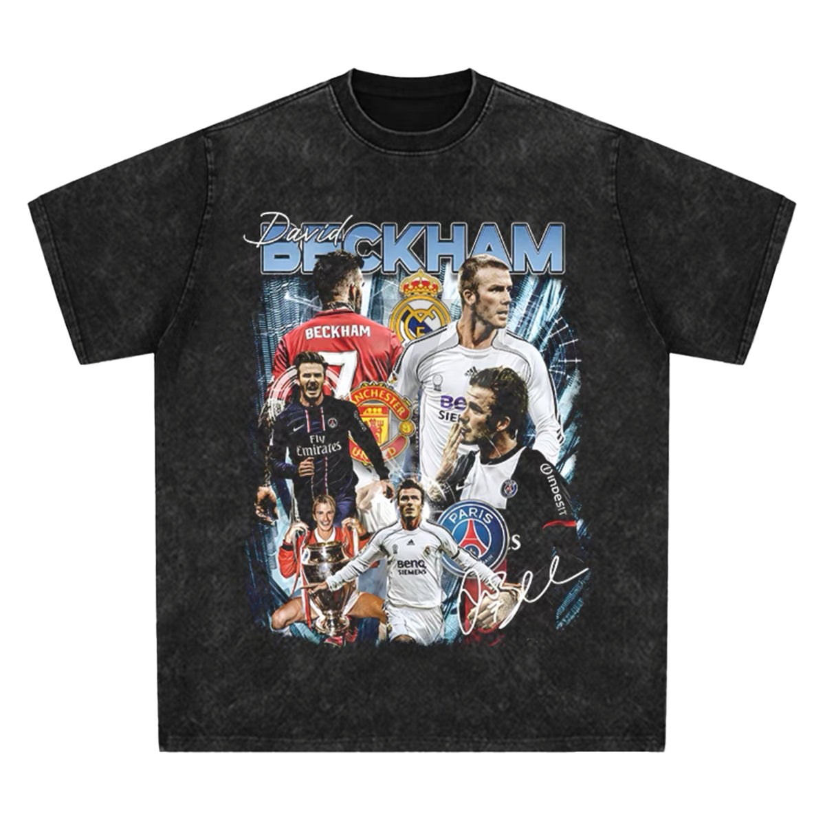 David Beckham Oversized Washed T-Shirt (Preorder) – Double 7 Official