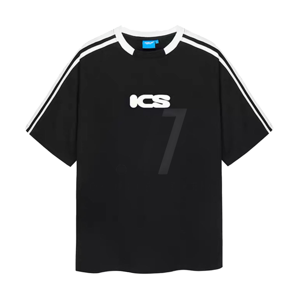 ICONSLAB Retro Stripe Logo T-Shirt – Double 7 Official