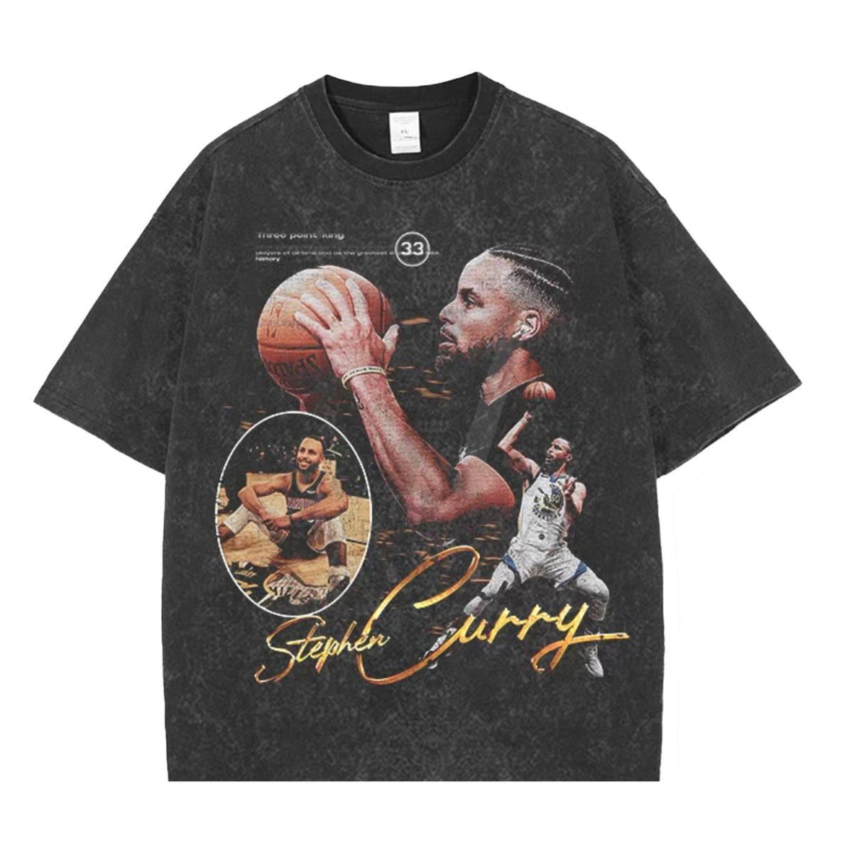 Stephen Curry Oversized Washed Tee II – Double 7 Official