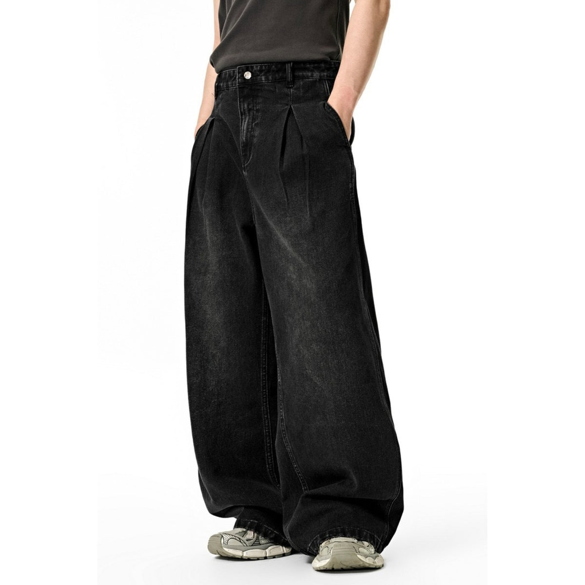 Inflation Baggy Curved Denim Jeans – Double 7 Official