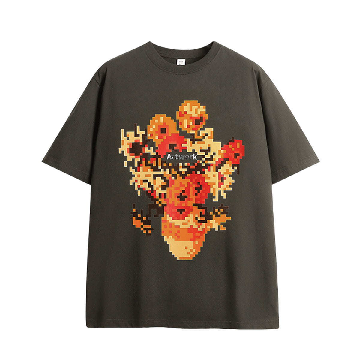 Inflation Sunflower Artwork Printed T-Shirt – Double 7 Official