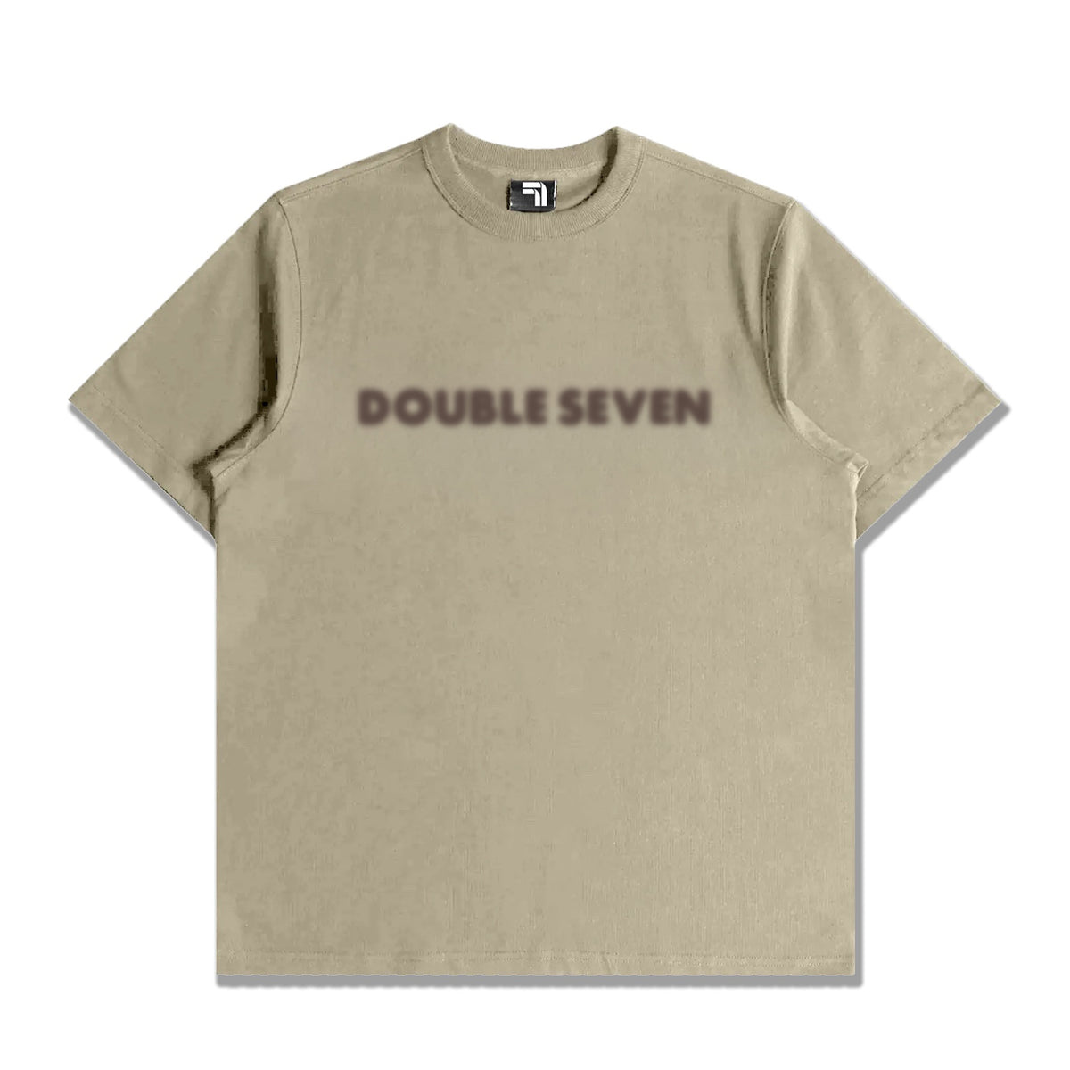Double 7 Blurred Core Logo Tee (Sand) – Double 7 Official